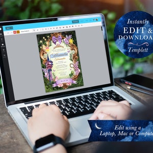 Tangled Invitation, Tangled Quinceanera Invite, Tangled RSVP Card ...