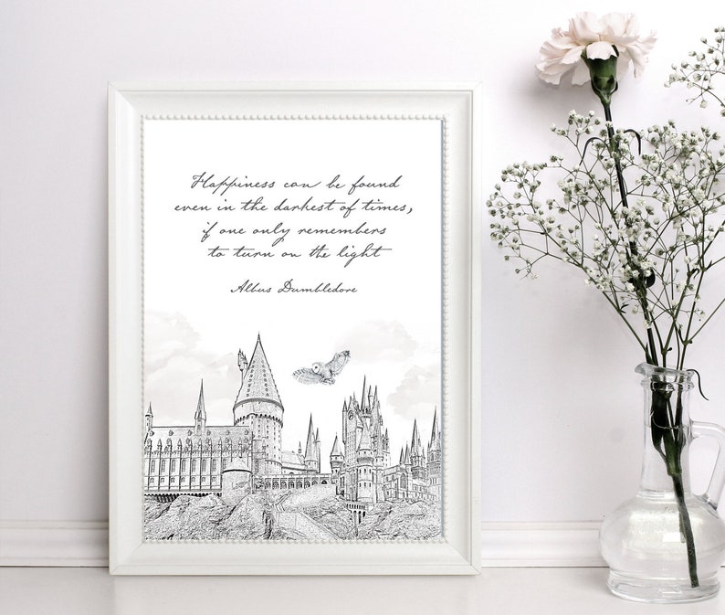 Magic School Print, Wizard Quote, Fantasy Art (digital Download) - Etsy