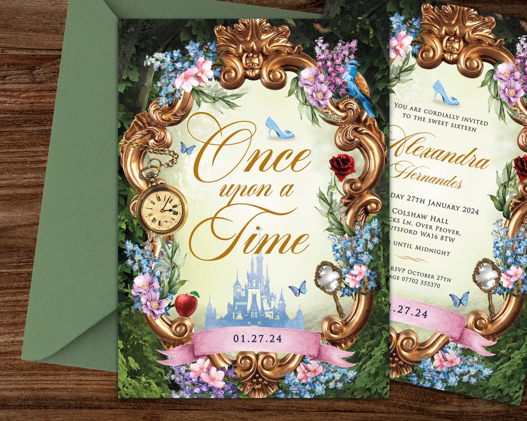 Fairy Tale Invitation, Girls Birthday, Digital Woodland Invitation ...