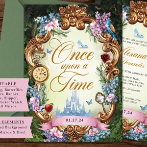 Fairy Tale Invitation, Girls Birthday, Digital Woodland Invitation ...