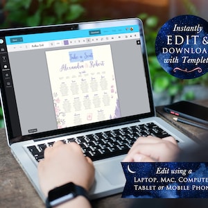 Tangled Table Plan, Lavender Wedding Sign, Digital Wedding Sign ...