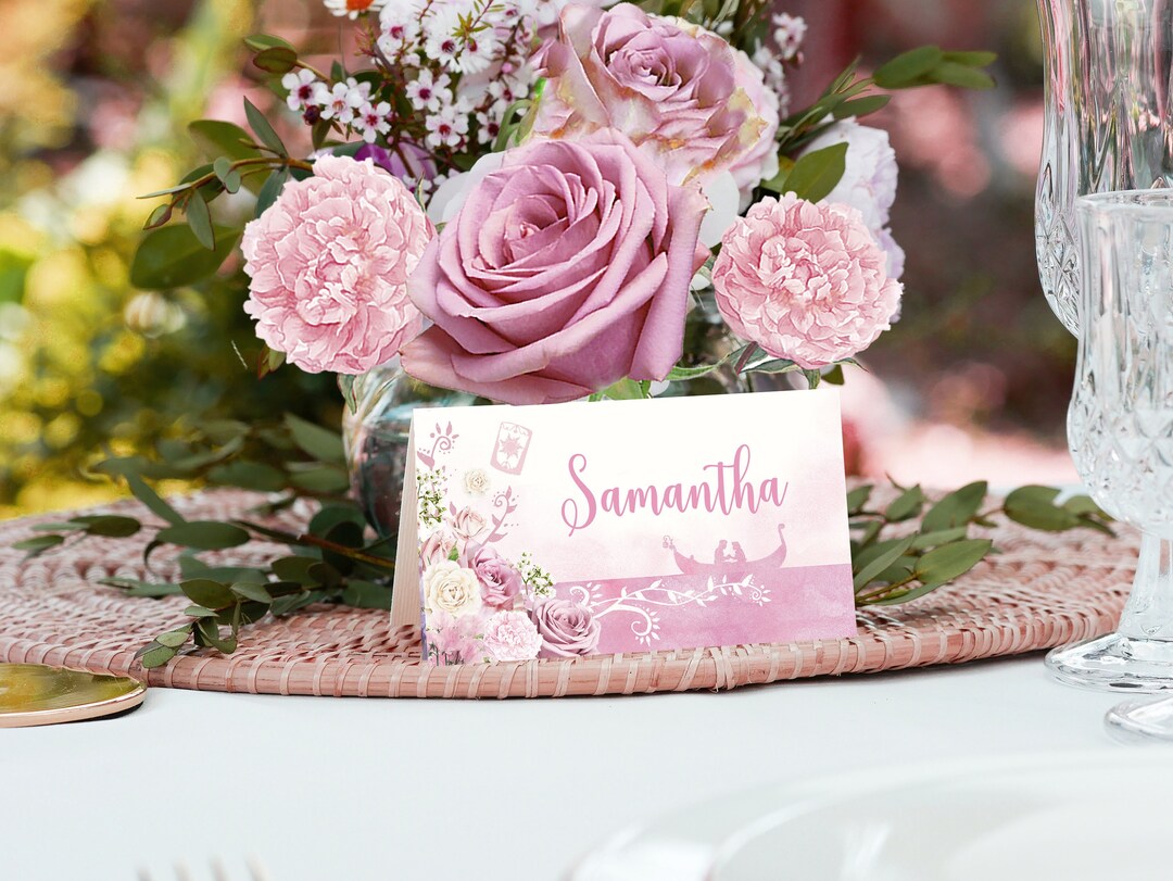 Tangled Place Card, Fairytale Wedding Stationery (digital Download) 011 ...