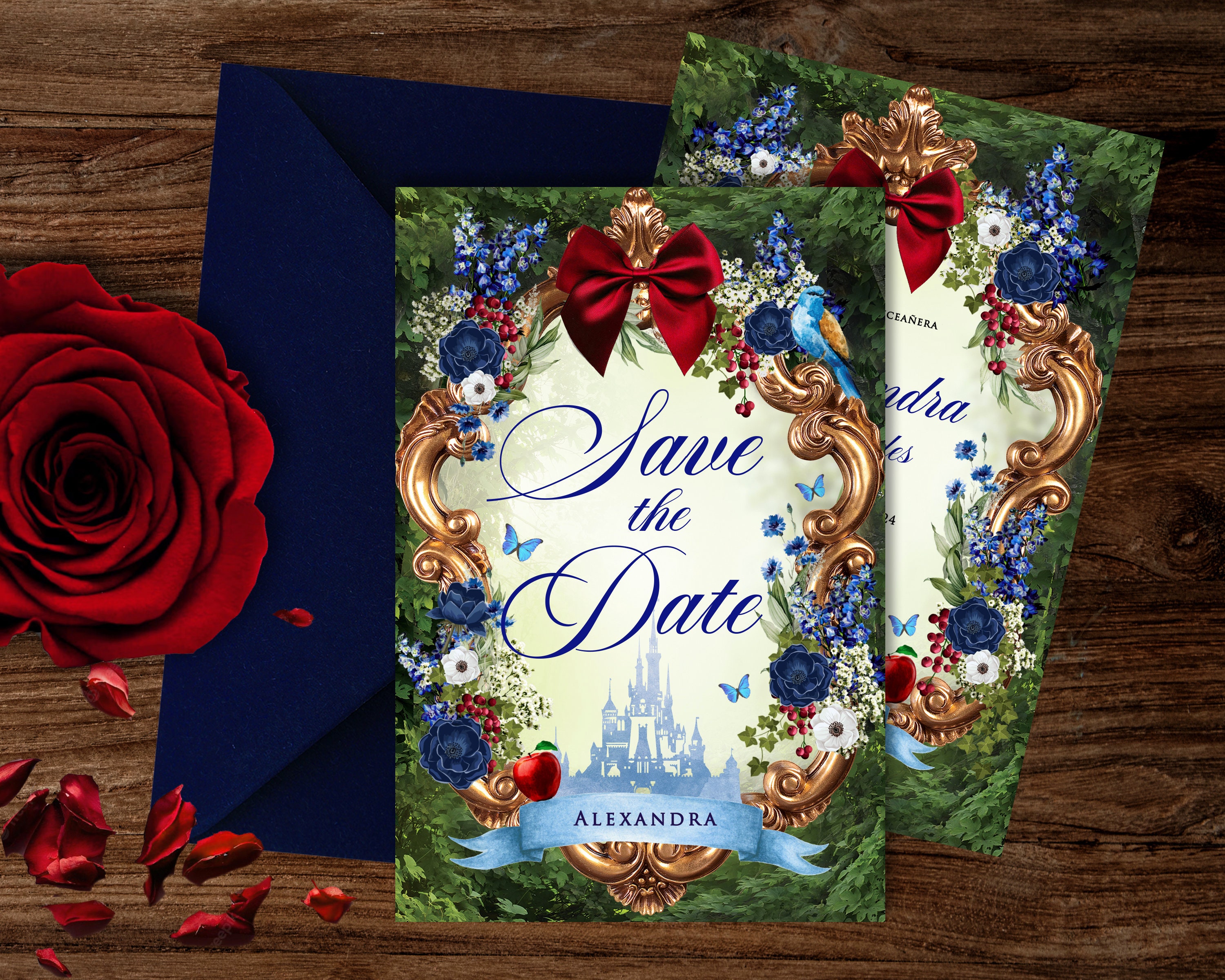 Snow White Theme Wedding Invitation Winter Wedding Invitations Match