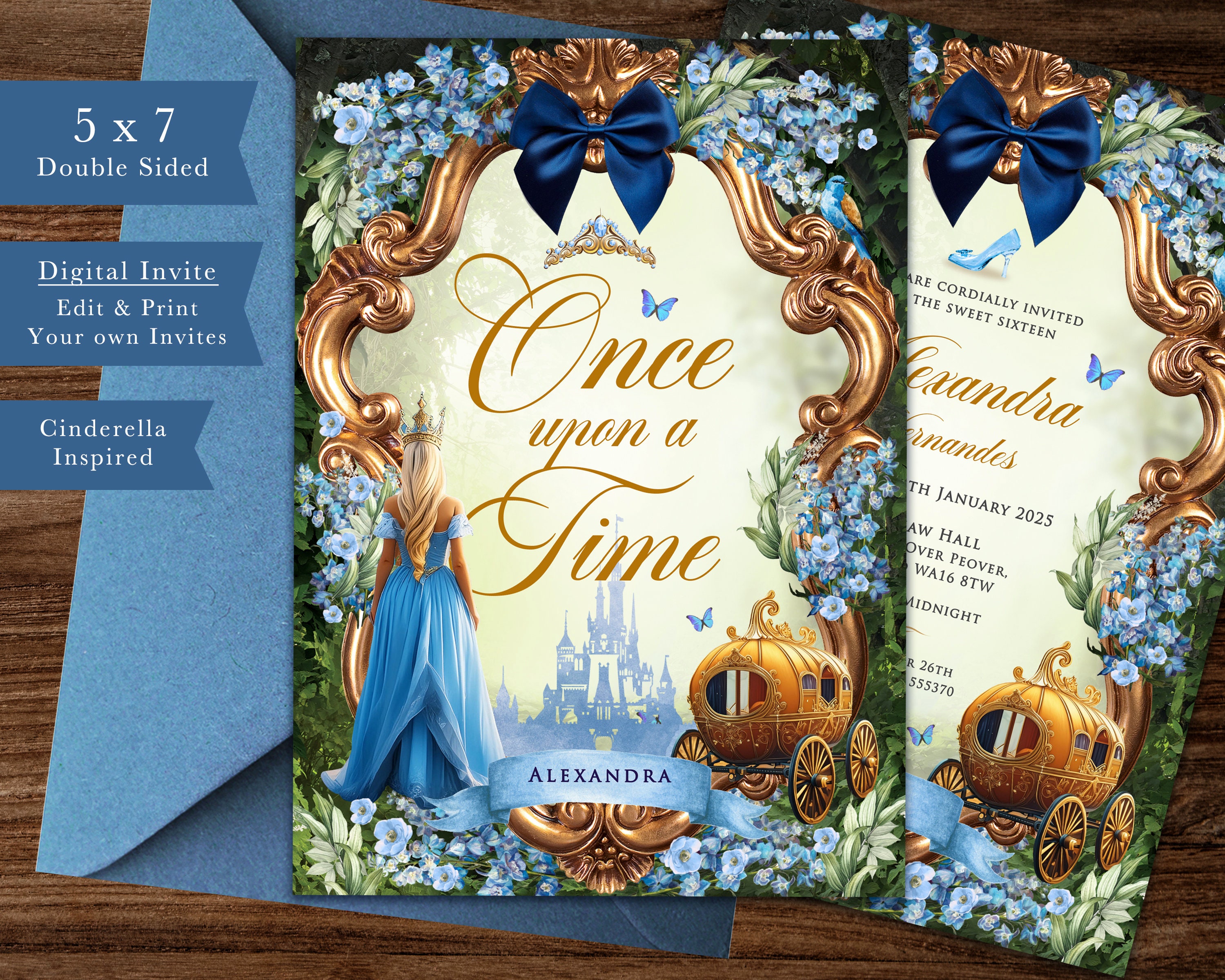 Cinderella Themed Sweet Sixteen Invitations Blog Clarity Wedding
