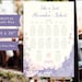 Tangled Table Plan Lavender Wedding Sign Digital Wedding - Etsy