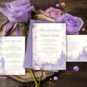 Tangled Digital Invitation, Tangled Wedding Invite, Rapunzel Invitation ...