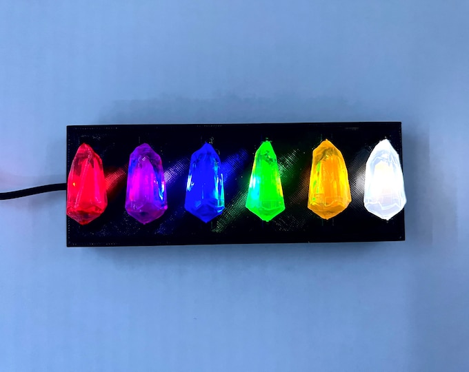 Galaxy's Edge LED Lightsaber and Kyber Crystal Stand NEW VERSION - Etsy ...