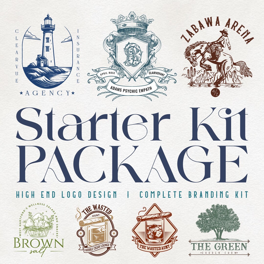 Custom Branding Package | Starter Logo Design | Business Logo | Custom ...