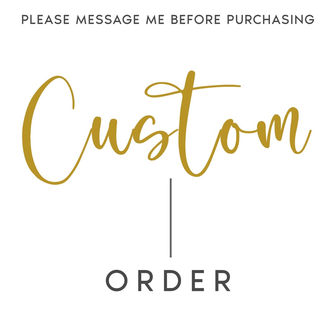 Reserved Custom Order Listing - Etsy