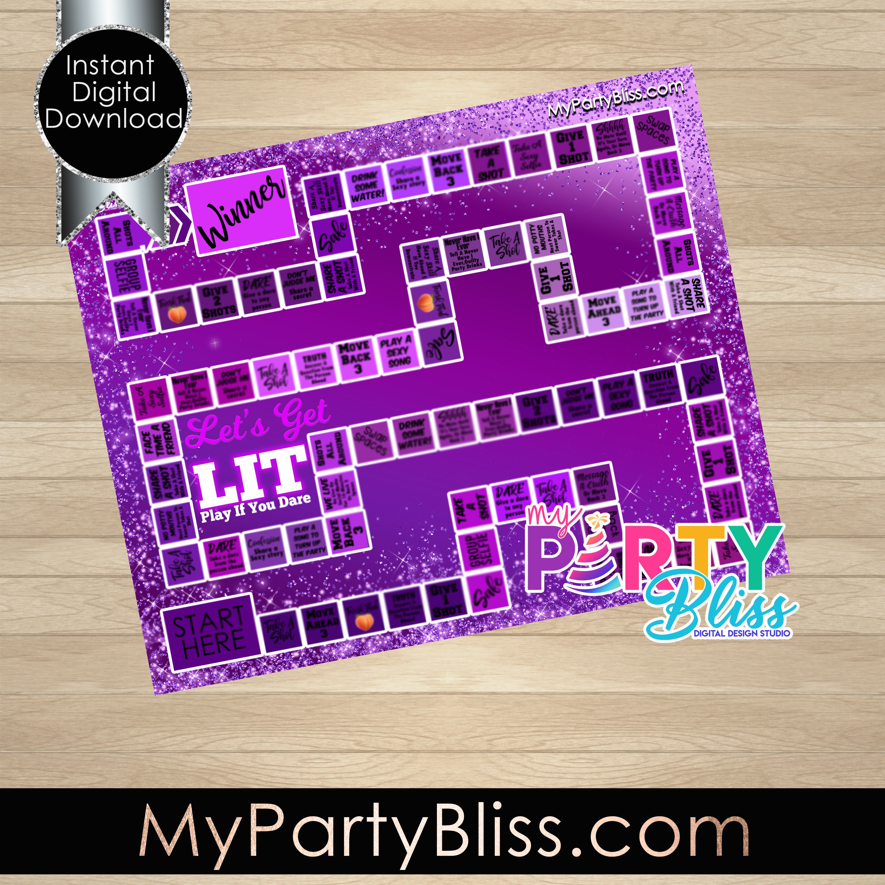 Adult Party Game Bachelorette Party Game Hen Party Game Girls Night