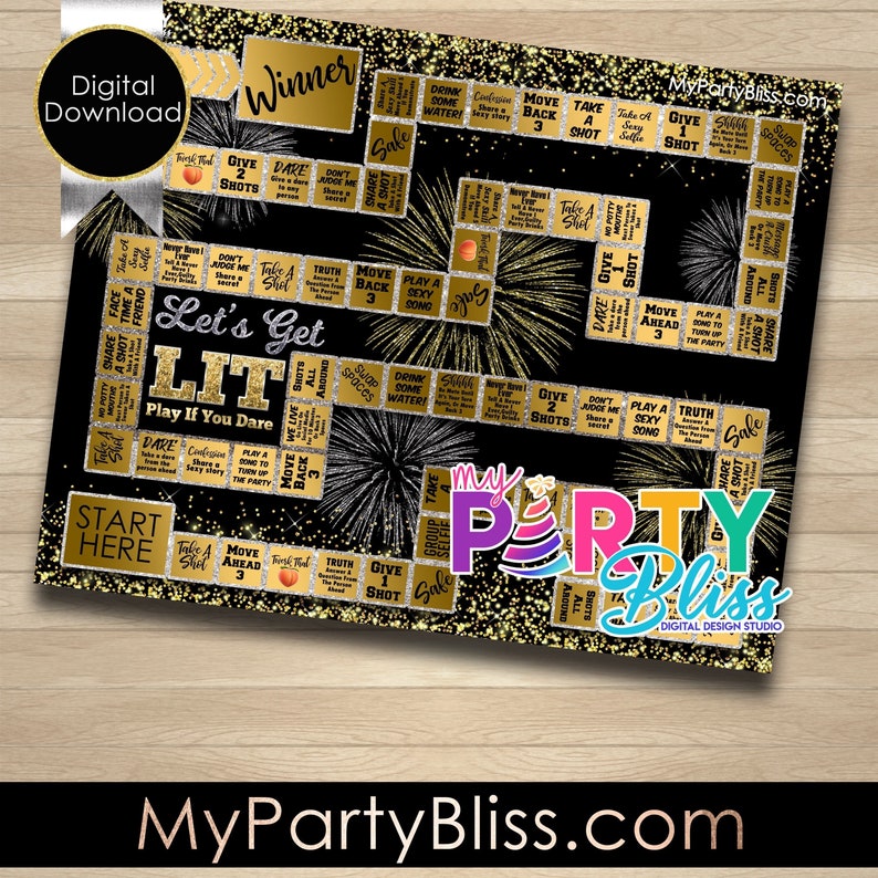 Holiday Adult Party Game, Bachelorette Party Game, Party Game, Girls ...