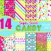 Candy Digital Paper, Gummy Bears, Rainbow, Cupcake, Lolli Pops, Gum ...