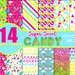 Candy Digital Paper, Gummy Bears, Rainbow, Cupcake, Lolli Pops, Gum ...