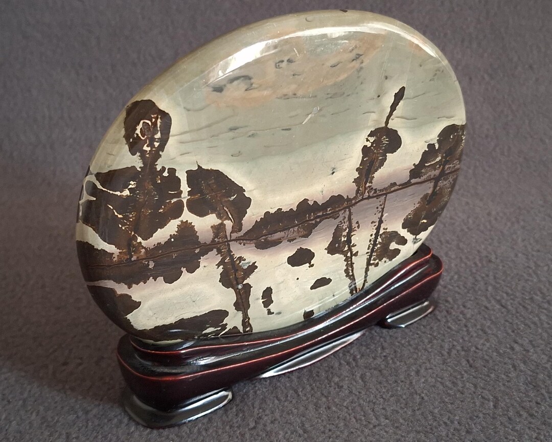 Vintage Mounted Chinese Guohua Picture Stone Landscape - Etsy