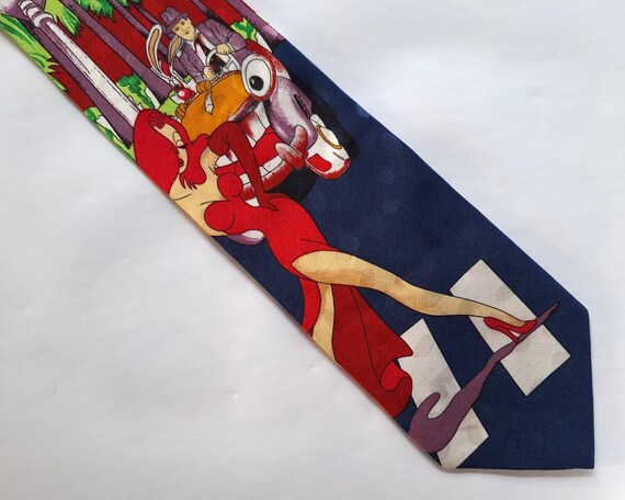 Vintage Who Framed Roger Rabbit Tie, Jessica Rabbit N… - Gem
