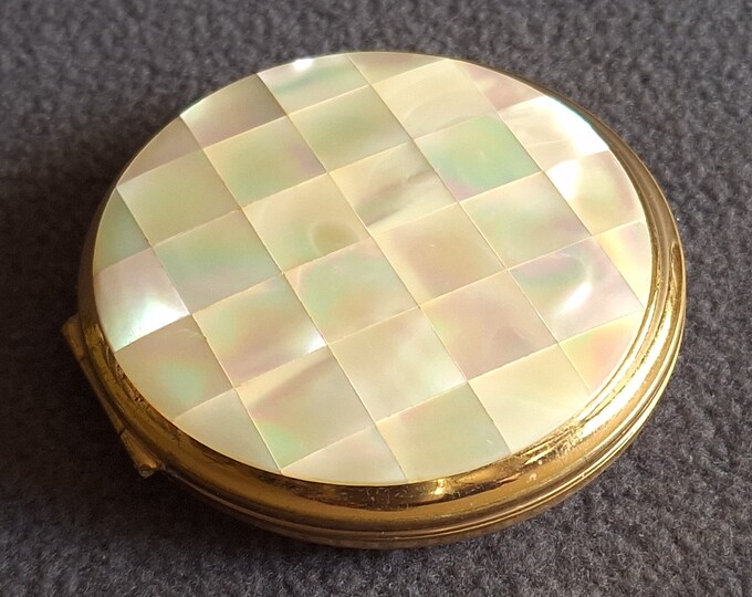Stratton Powder Compact 1960s Enamel Persian Floral Convertible Sifter ...