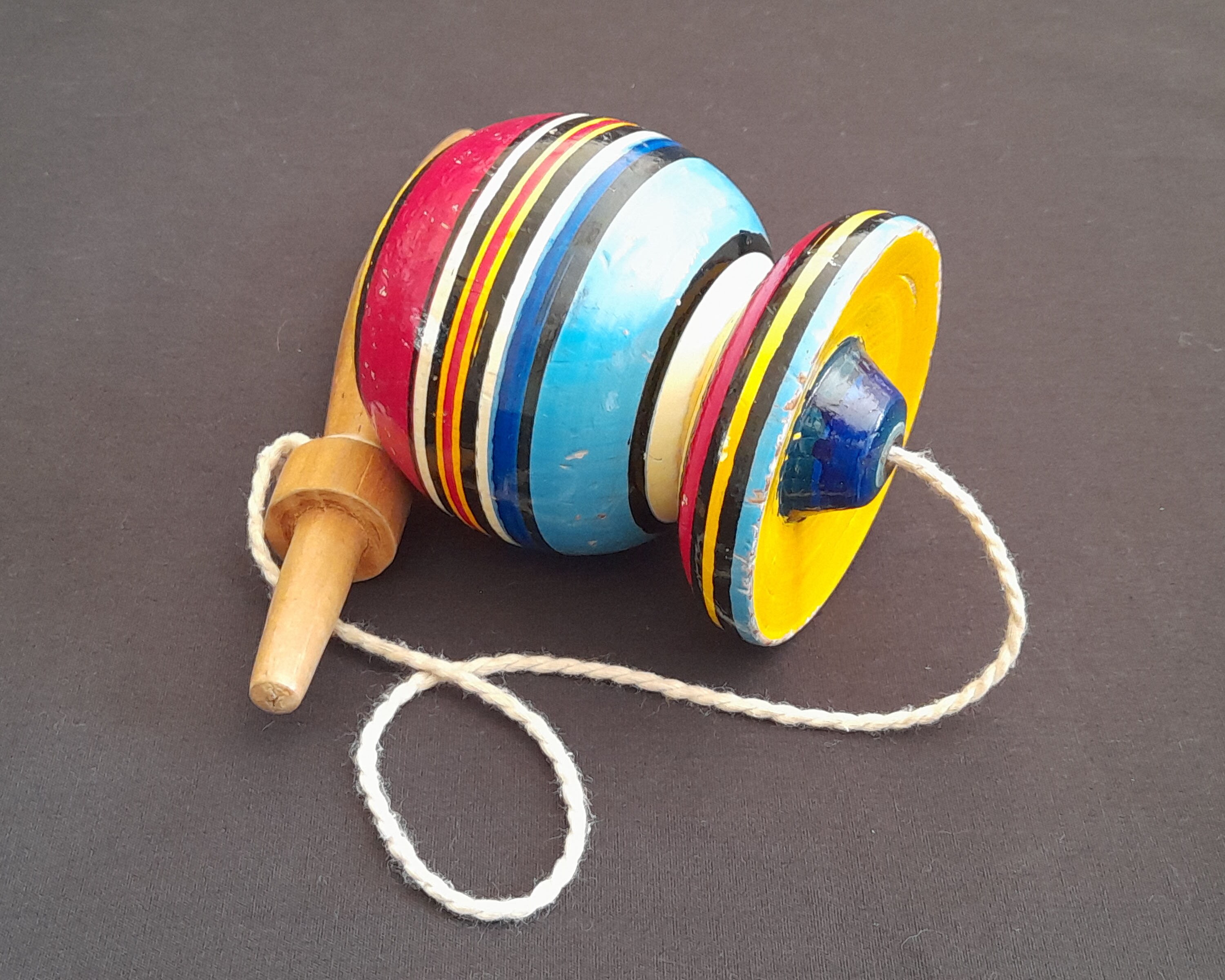 Vintage Wooden Spinning Toys - Etsy