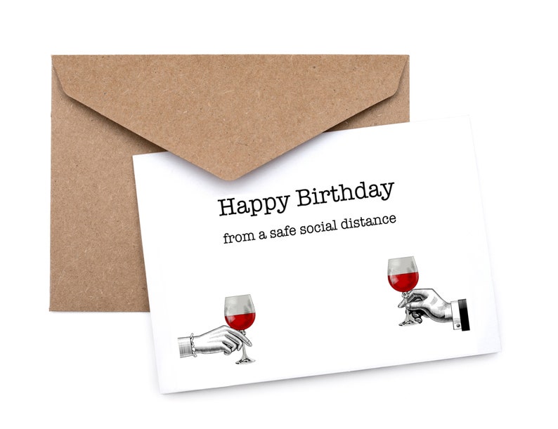 Quarantine Birthday Card | Funny | Irreverent | “happy Birthday From a ...