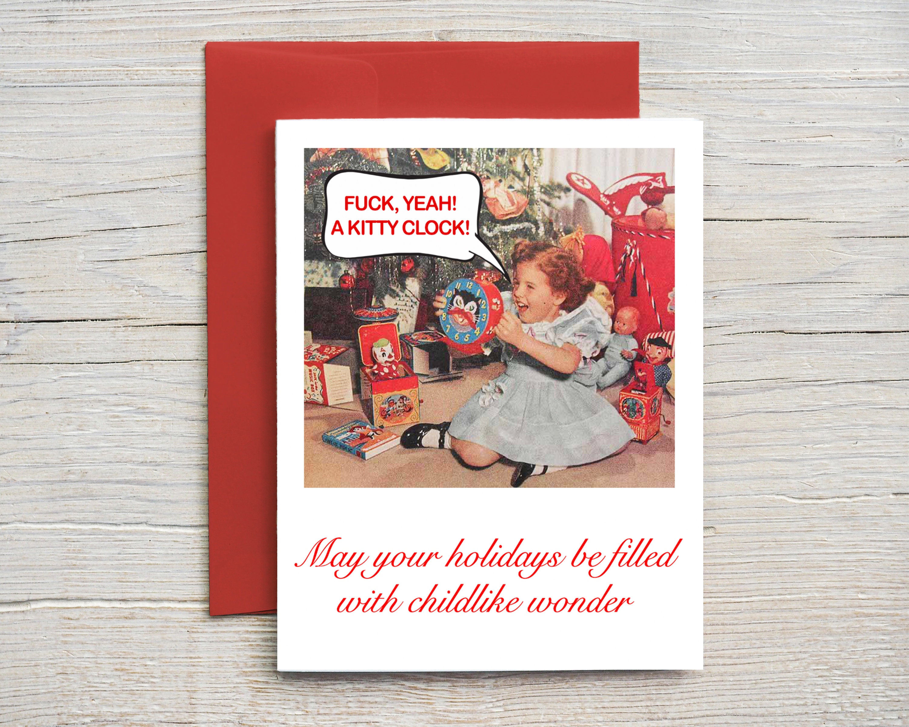 Christmas Card Set - 16 or 8 Sassy Christmas Cards + Envelopes | Funny ...