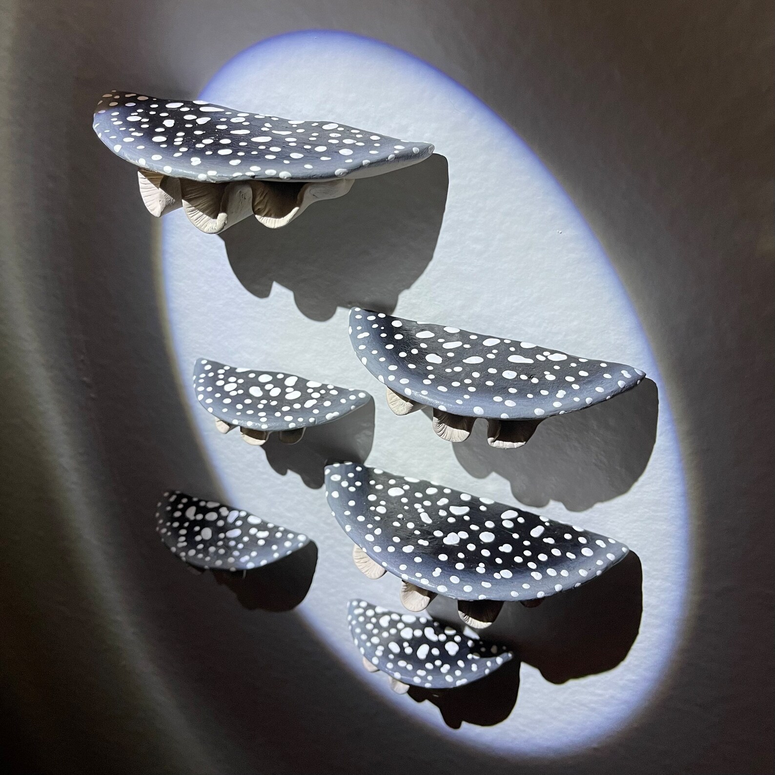 Handcrafted Floating Mushroom Shelf Decor Display Etsy