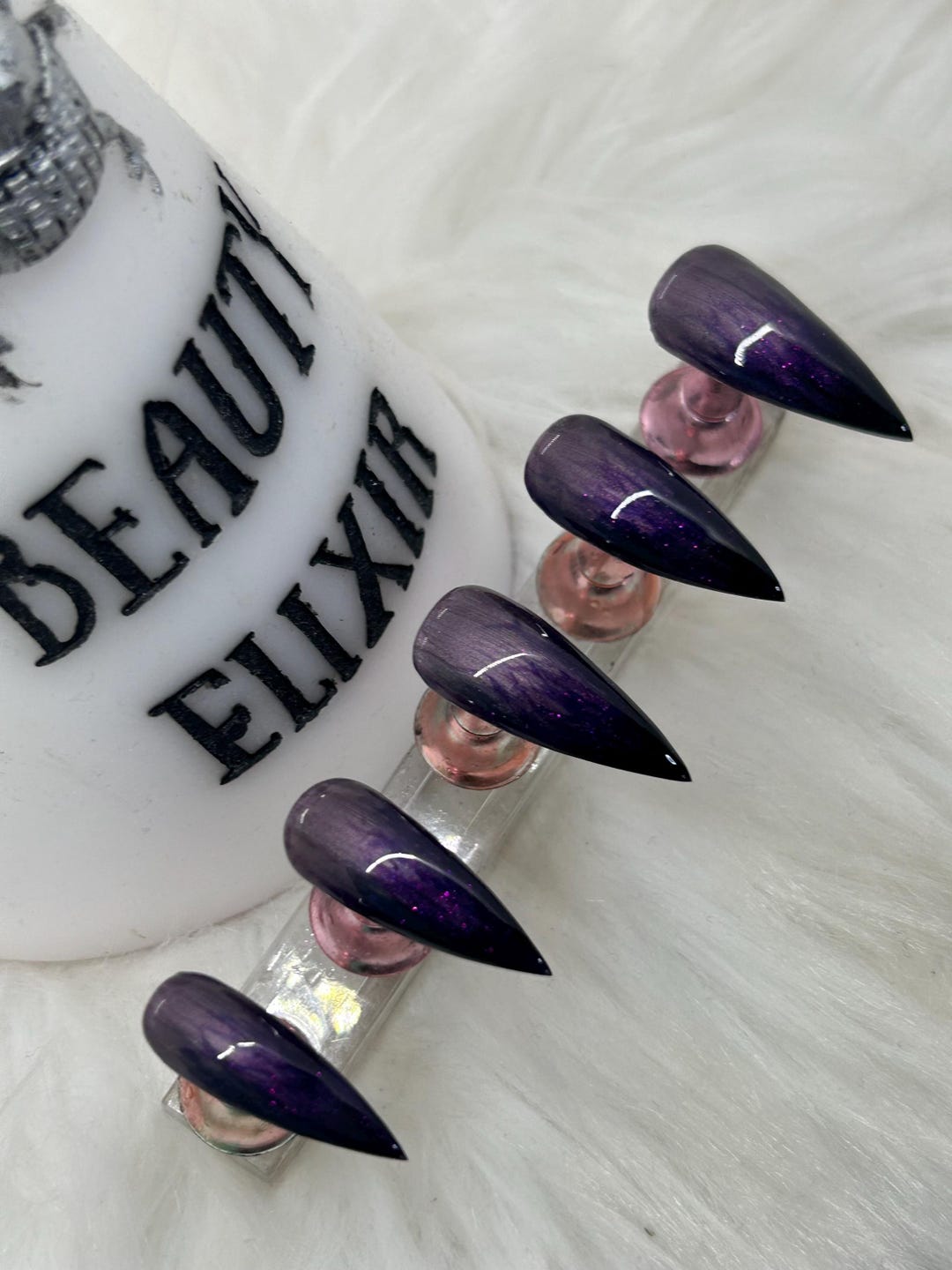 New***enchantress- Purple Ombré Gothic Witchy Nails/light Purple-dark ...
