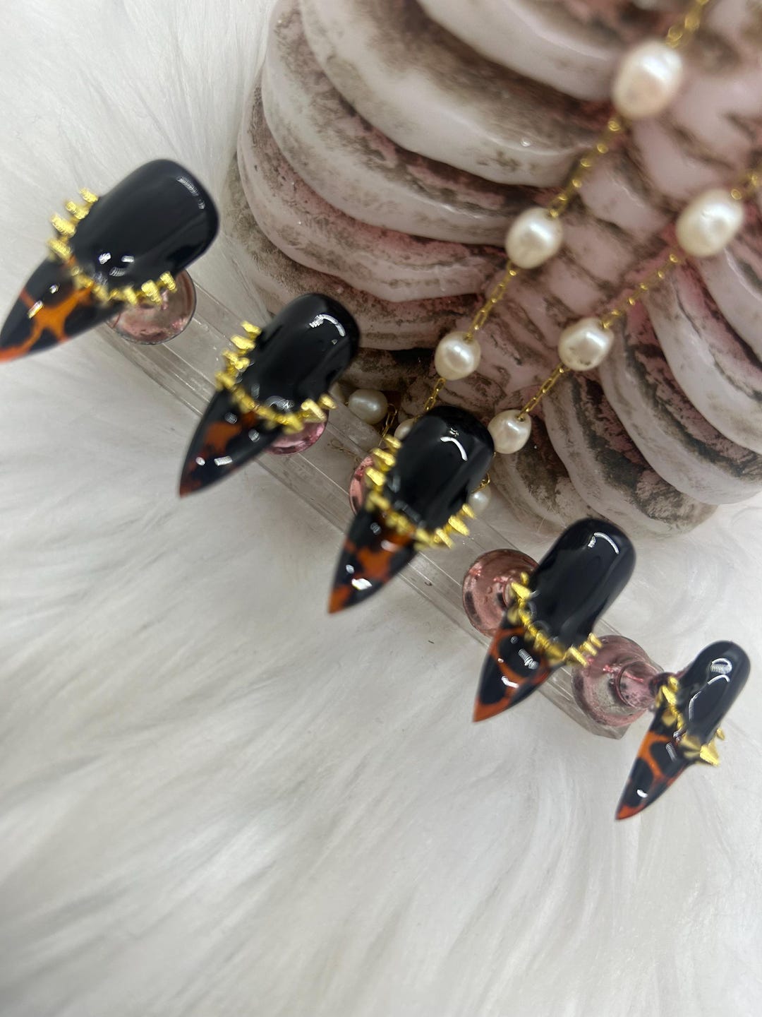 NEW*** Treacherous - Glossy Tortoise Shell Jelly Nails- 90s Vintage ...