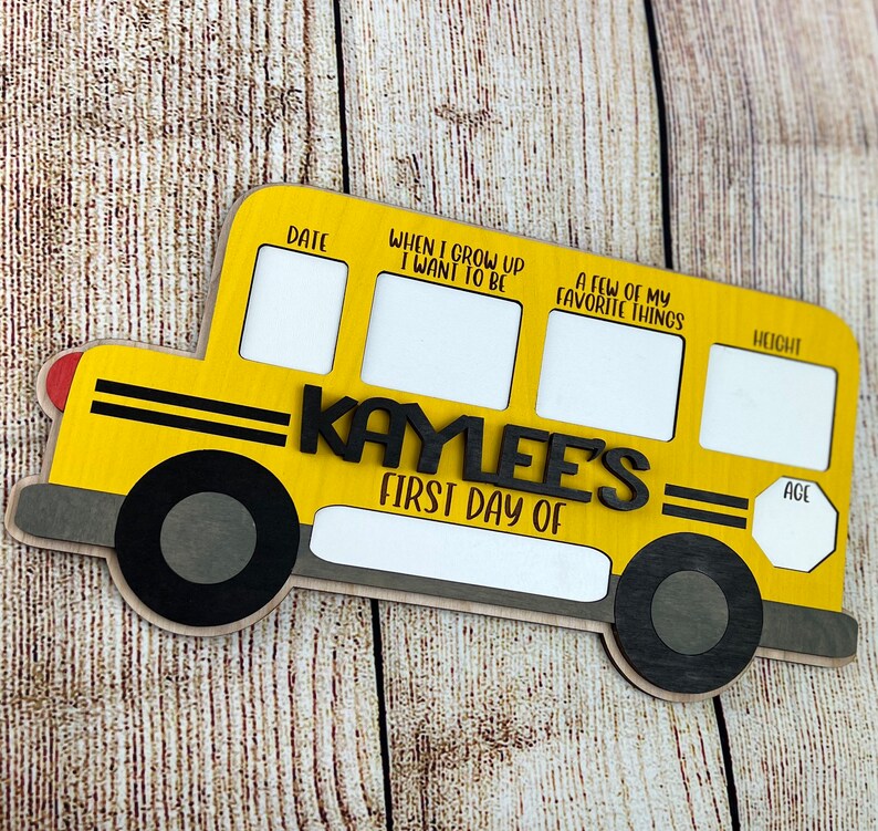 Back to School Sign Custom Personalized Multiple Kid White - Etsy