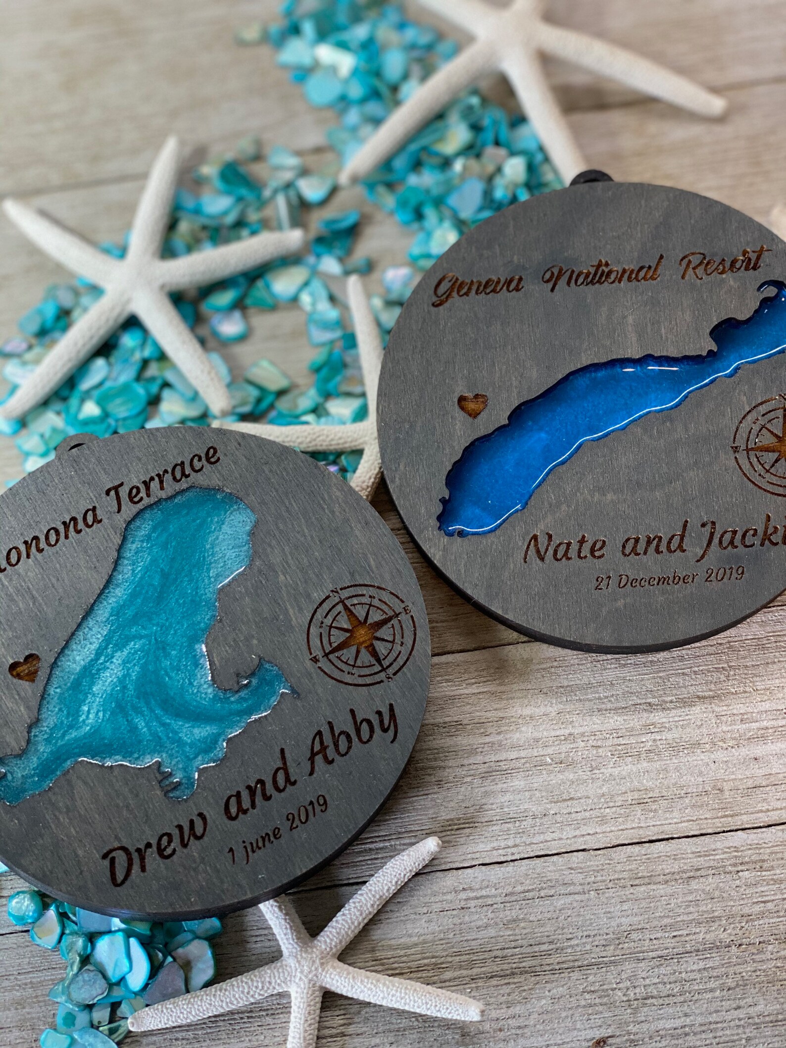 Personalized lake Christmas ornament wedding ornament lake | Etsy