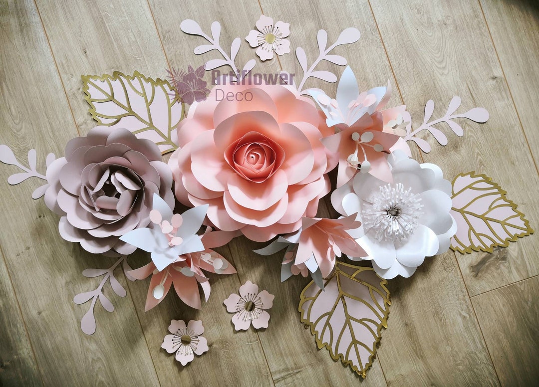 Luxury Bespoke 3D Paper Flower Wall Décor personalisation - Etsy