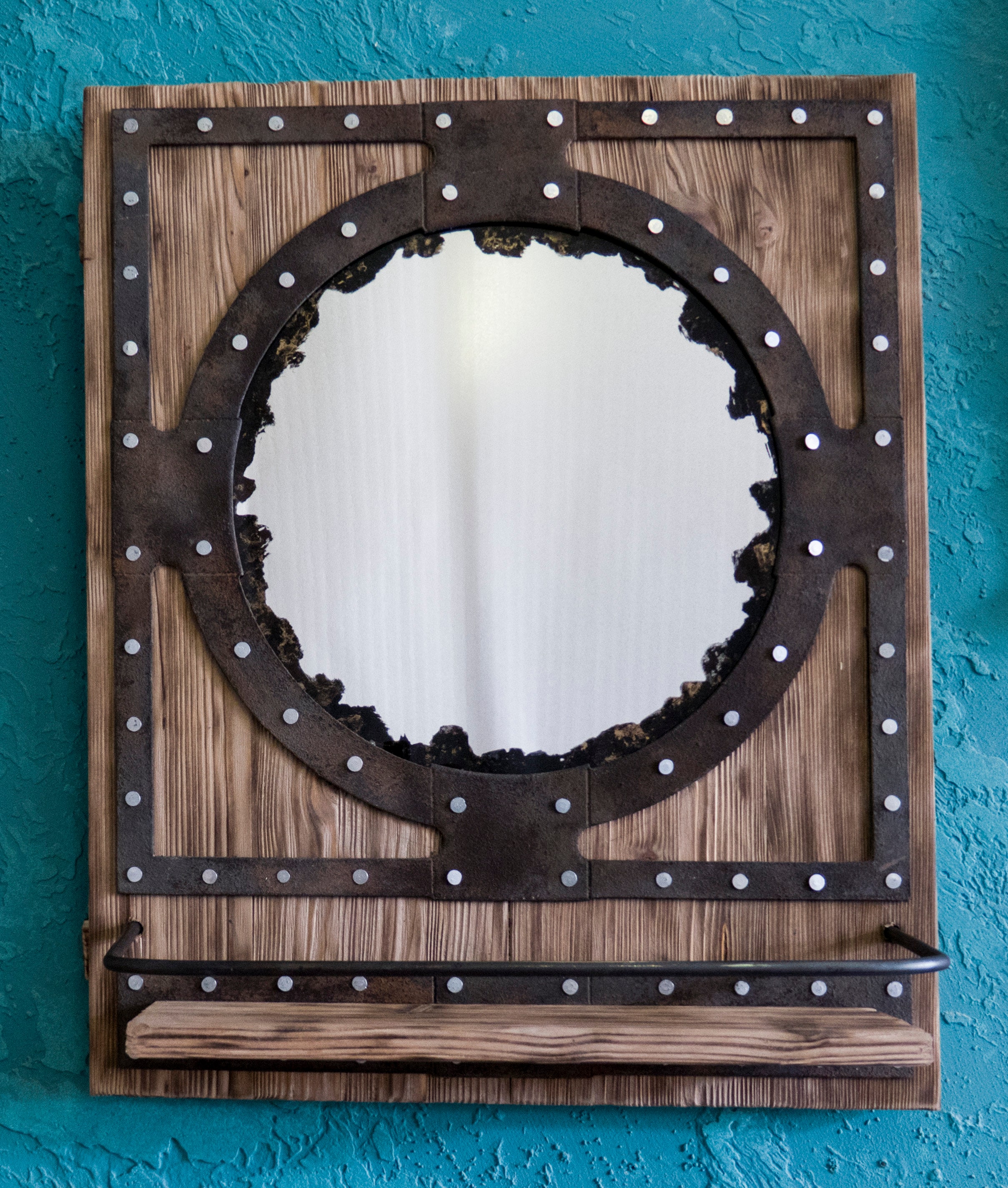 Exclusive Steampunk Mirror/steampunk Mirror With Shelf/small Wall ...
