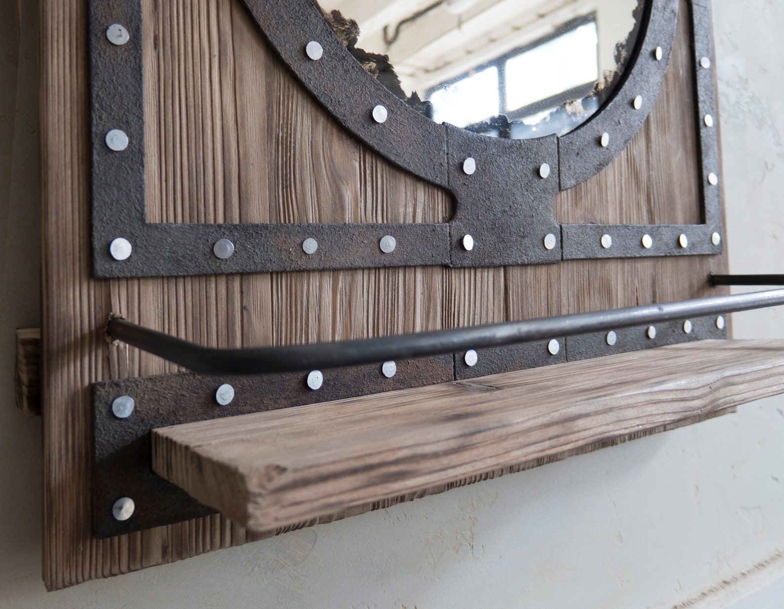 Exclusive Steampunk Mirror/steampunk Mirror With Shelf/small Wall ...