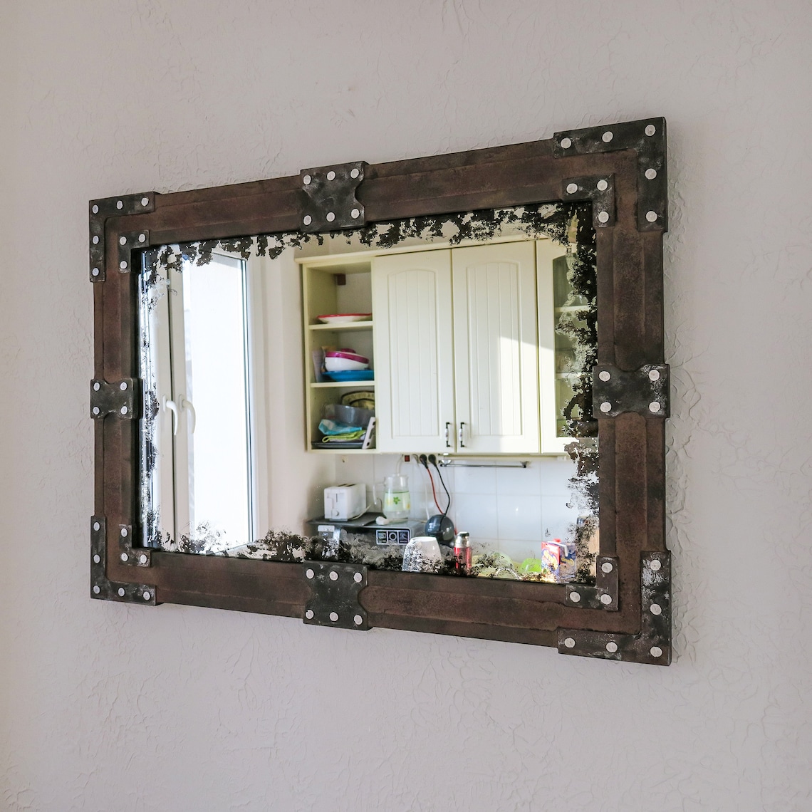 Steampunk Mirror/antique Mirror With Metal Parts/bathroom - Etsy