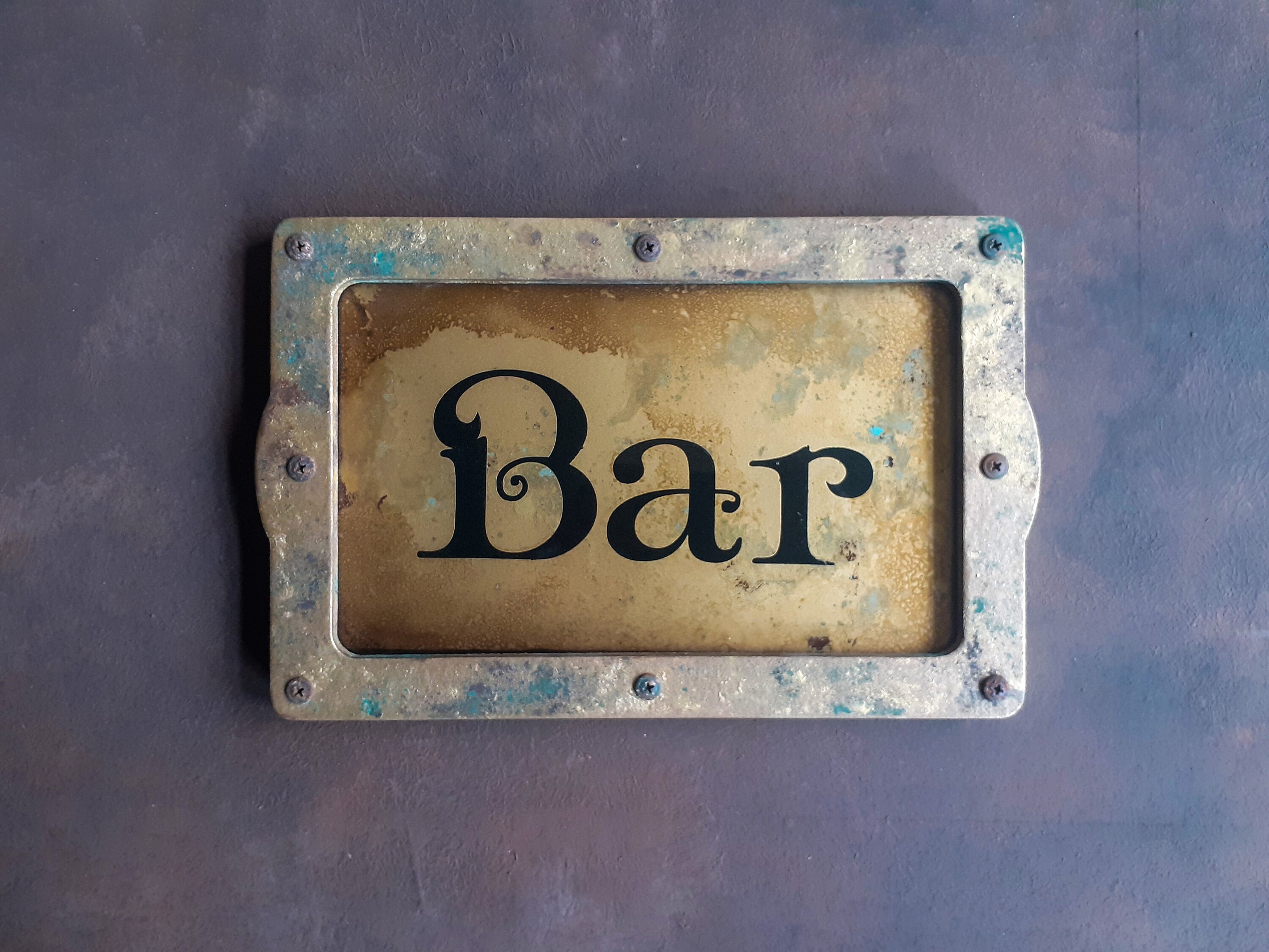 Bar Sign, Hotel Room Numbers, Restaurant Nameplate, Door Numbers ...