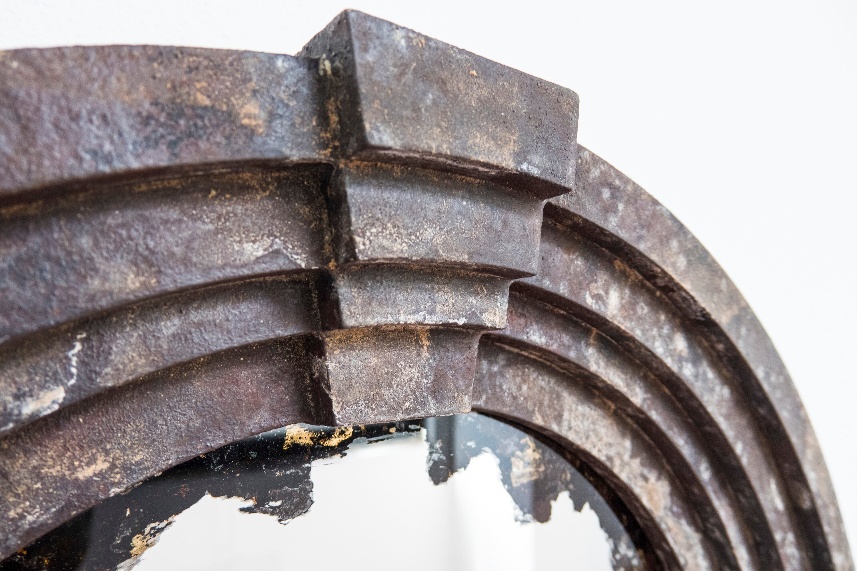 Antique Roman Style Mirror/steampunk Mirror/french Window/antique Rusty ...