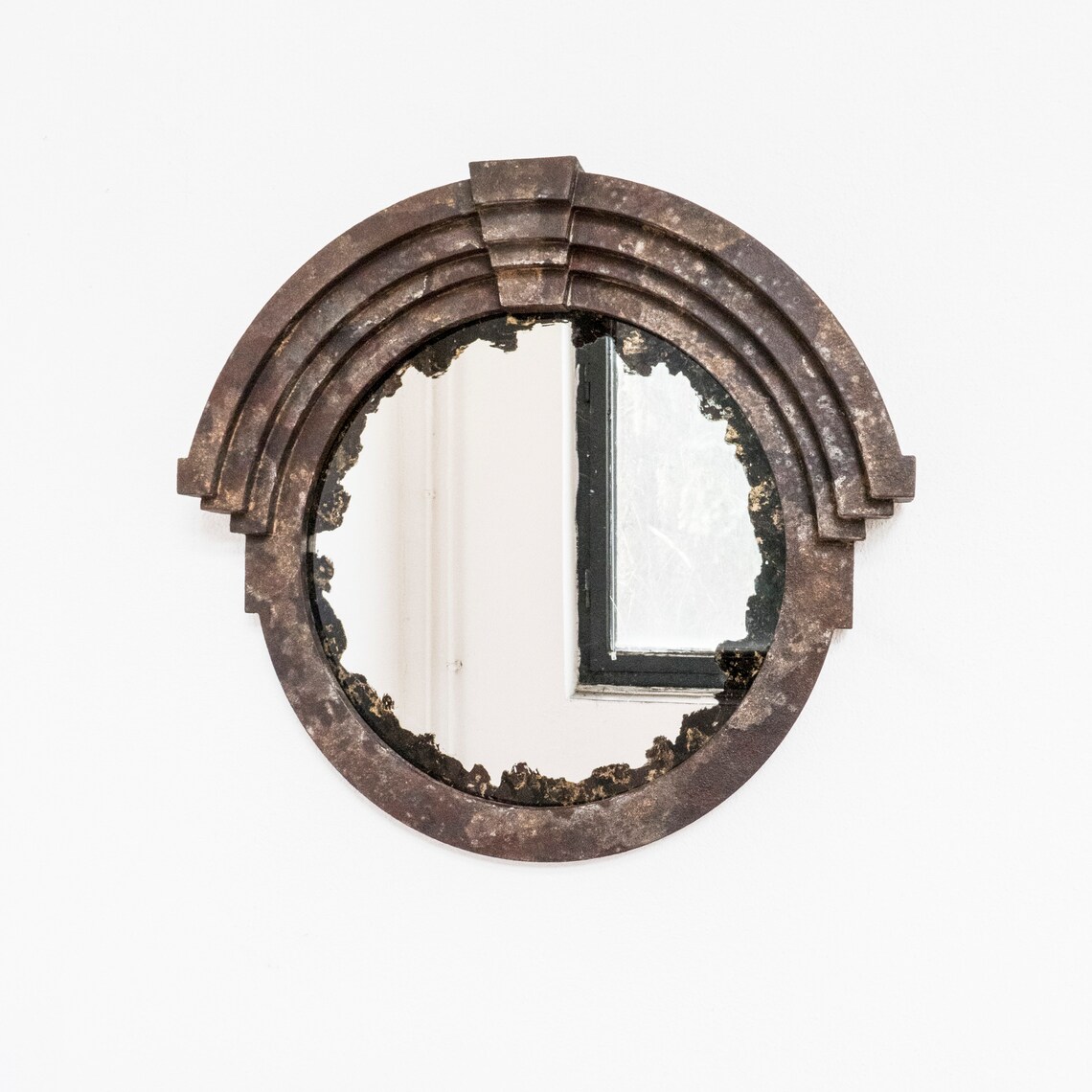 Antique Roman Style Mirror/steampunk Mirror/french Window/antique Rusty ...