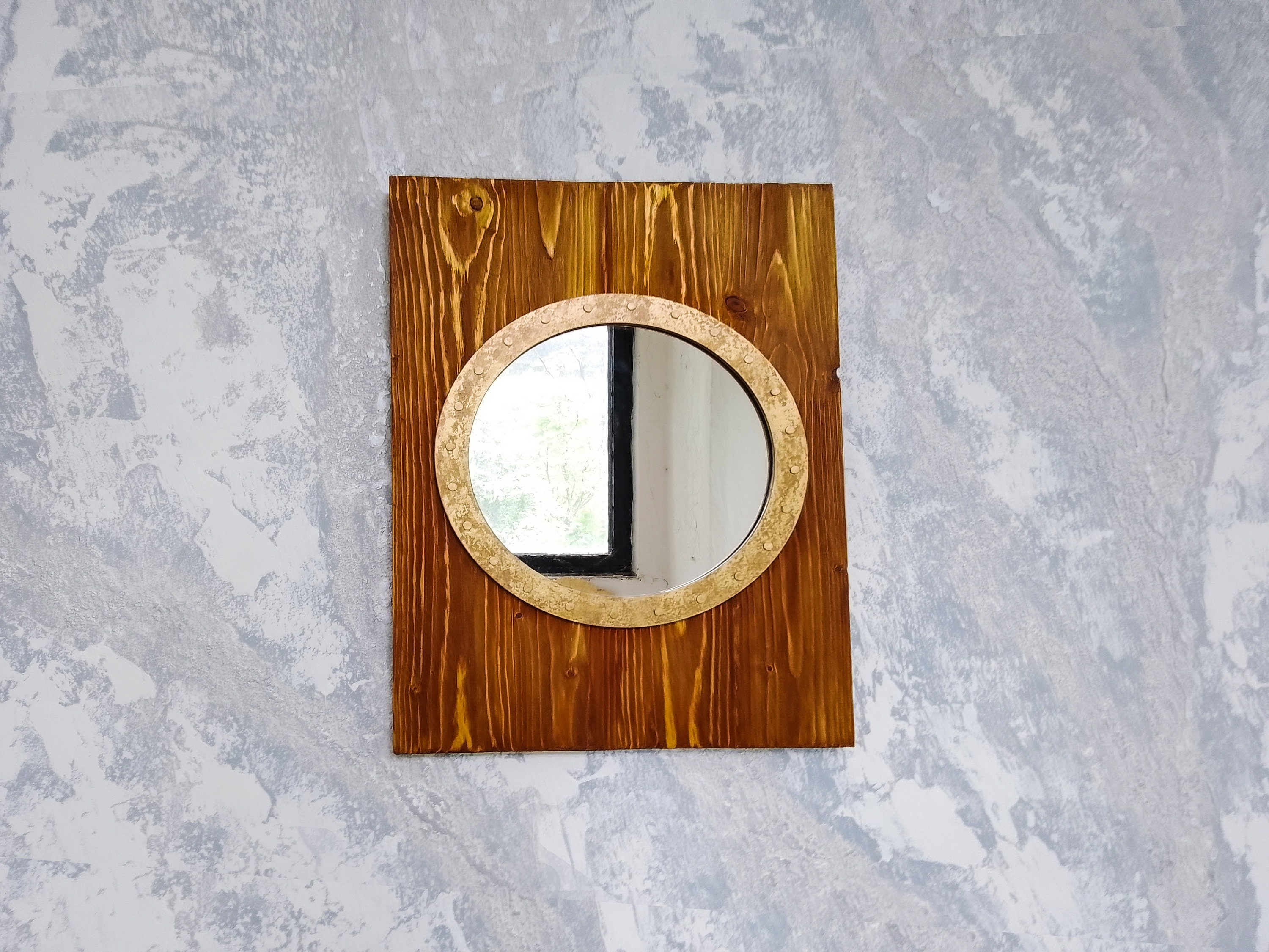 Boat Cabin Window Styled Mirror/mirror With Metal Parts/bathroom Mirror ...