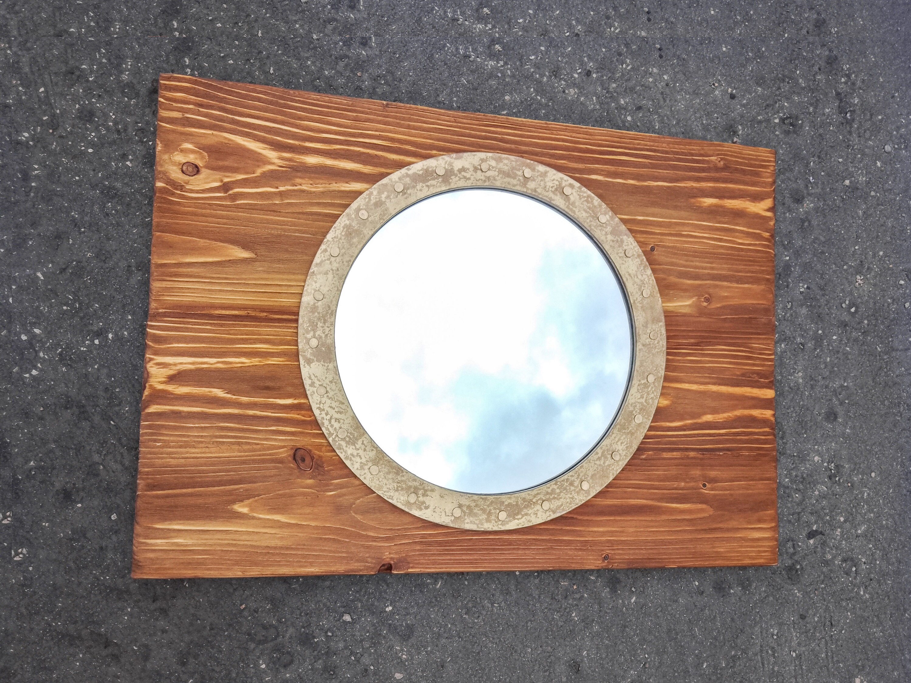 Boat Cabin Window Styled Mirror/mirror With Metal Parts/bathroom Mirror ...