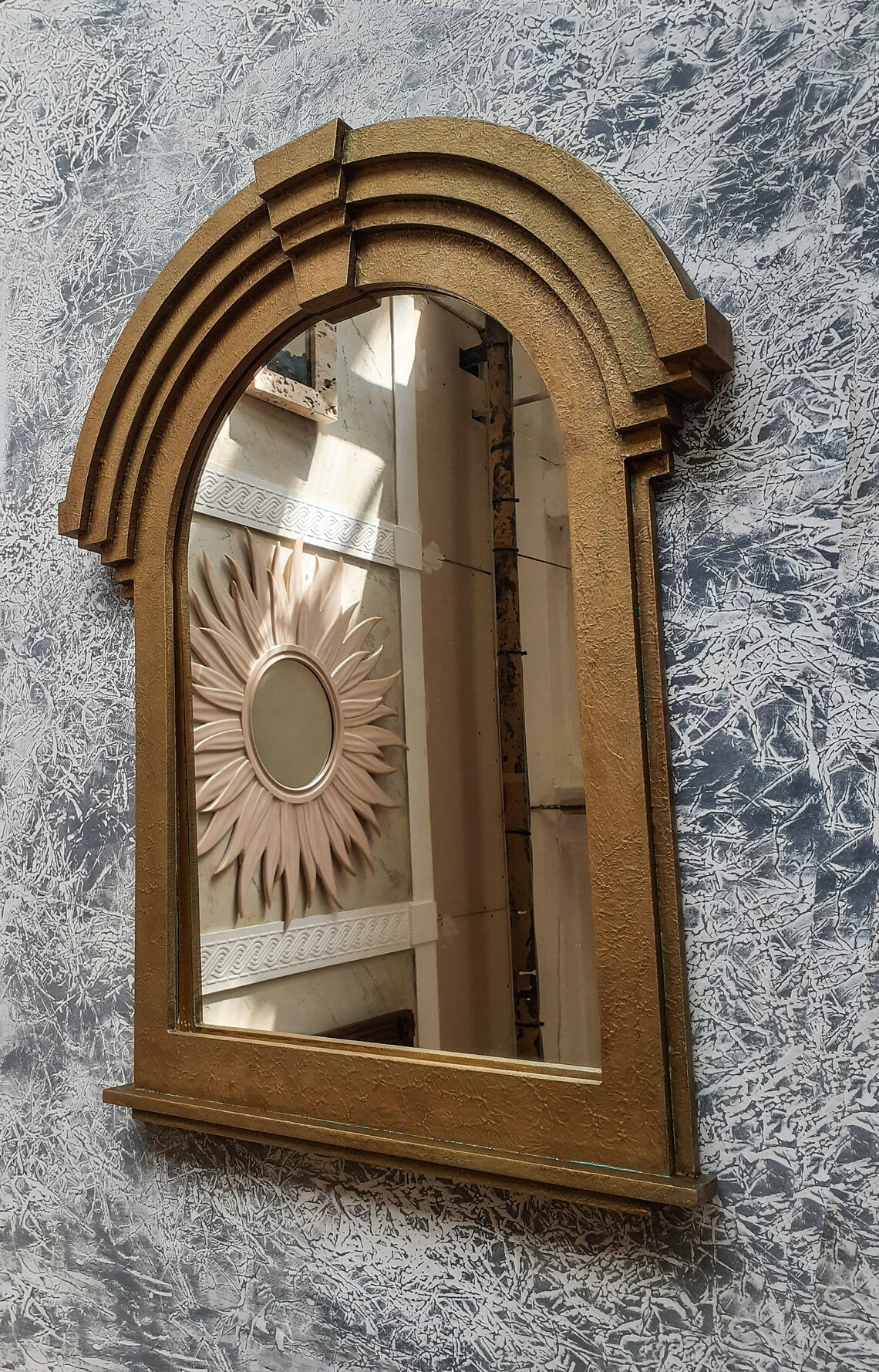 Solid Top Bronze Mirror/antique Mirror/rustic Mirror/bathroom Mirror ...