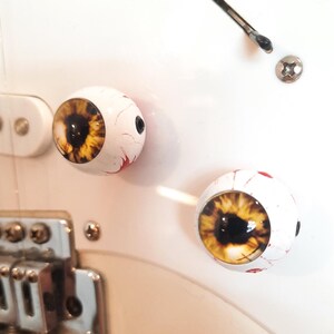 Hand Painted Eyeball Guitar Knob (pair) - Etsy