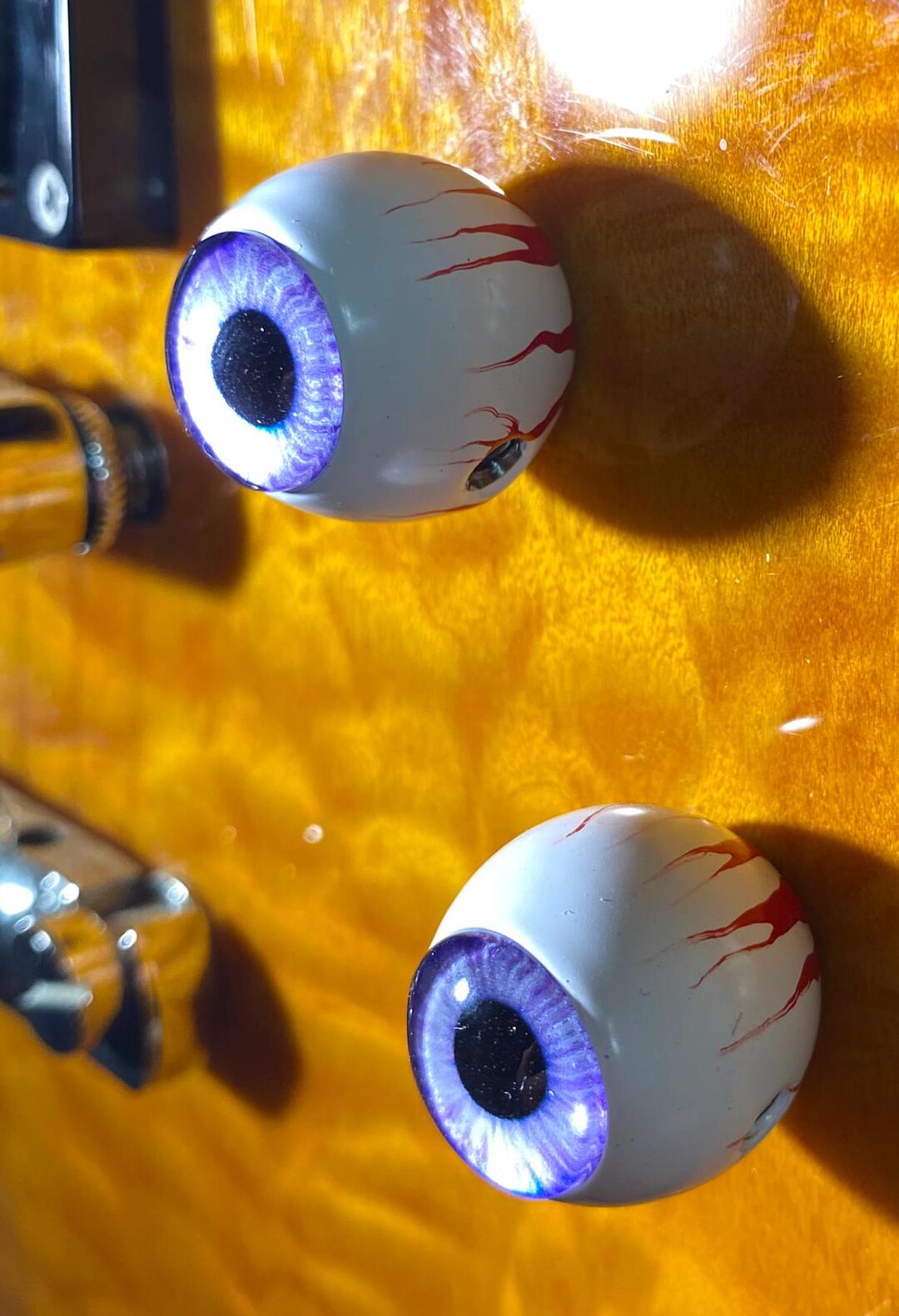 Hand Painted Eyeball Guitar Knob (pair) - Etsy