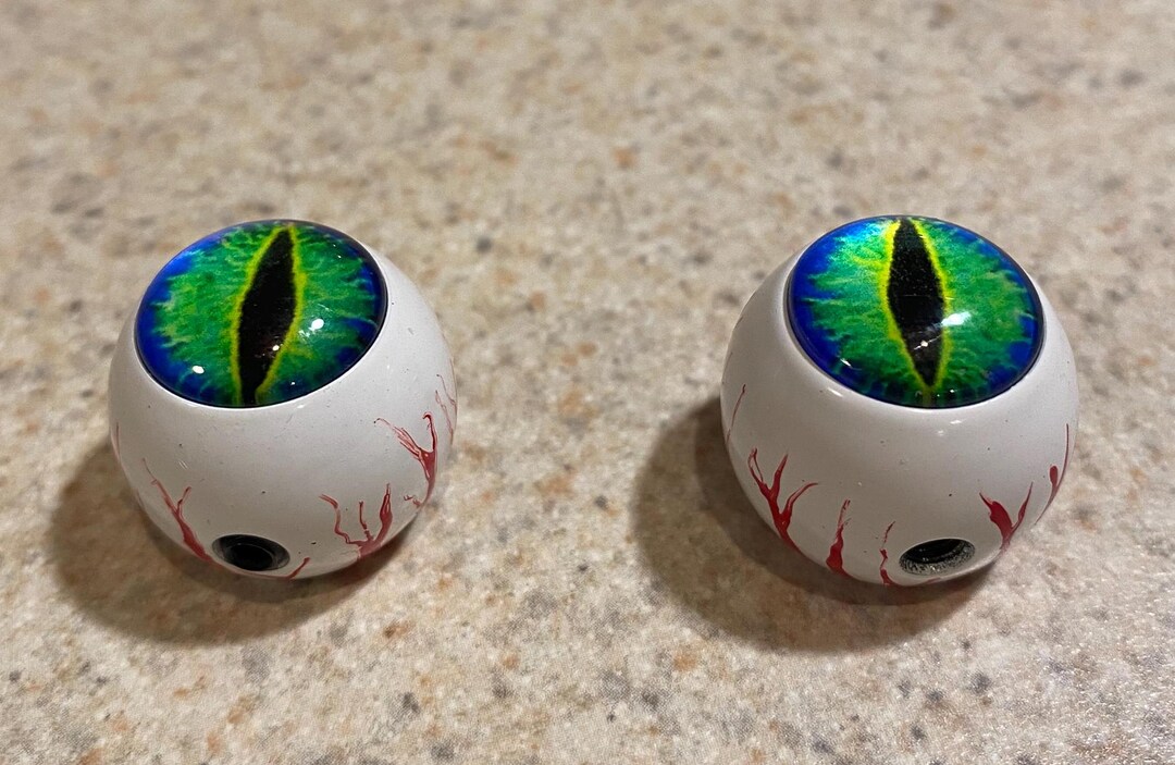 Hand Painted Eyeball Guitar Knob (pair) - Etsy