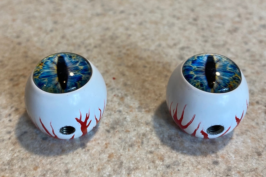 Hand Painted Eyeball Guitar Knob (pair) - Etsy