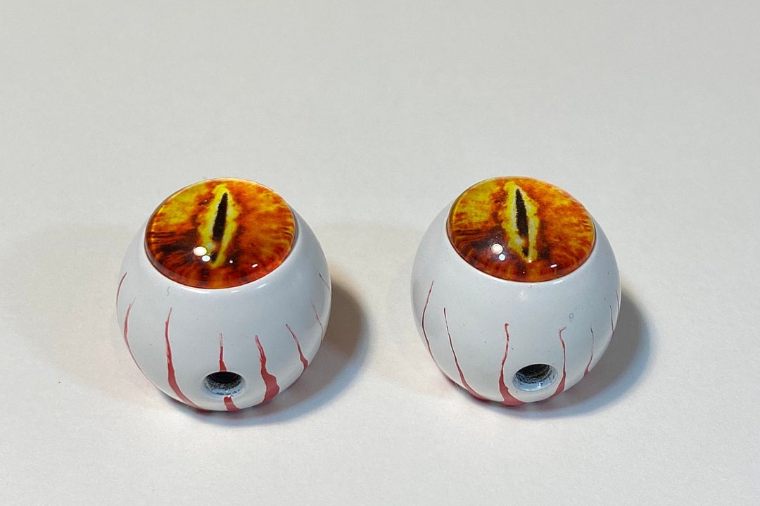 Hand Painted Eyeball Guitar Knob (pair) - Etsy
