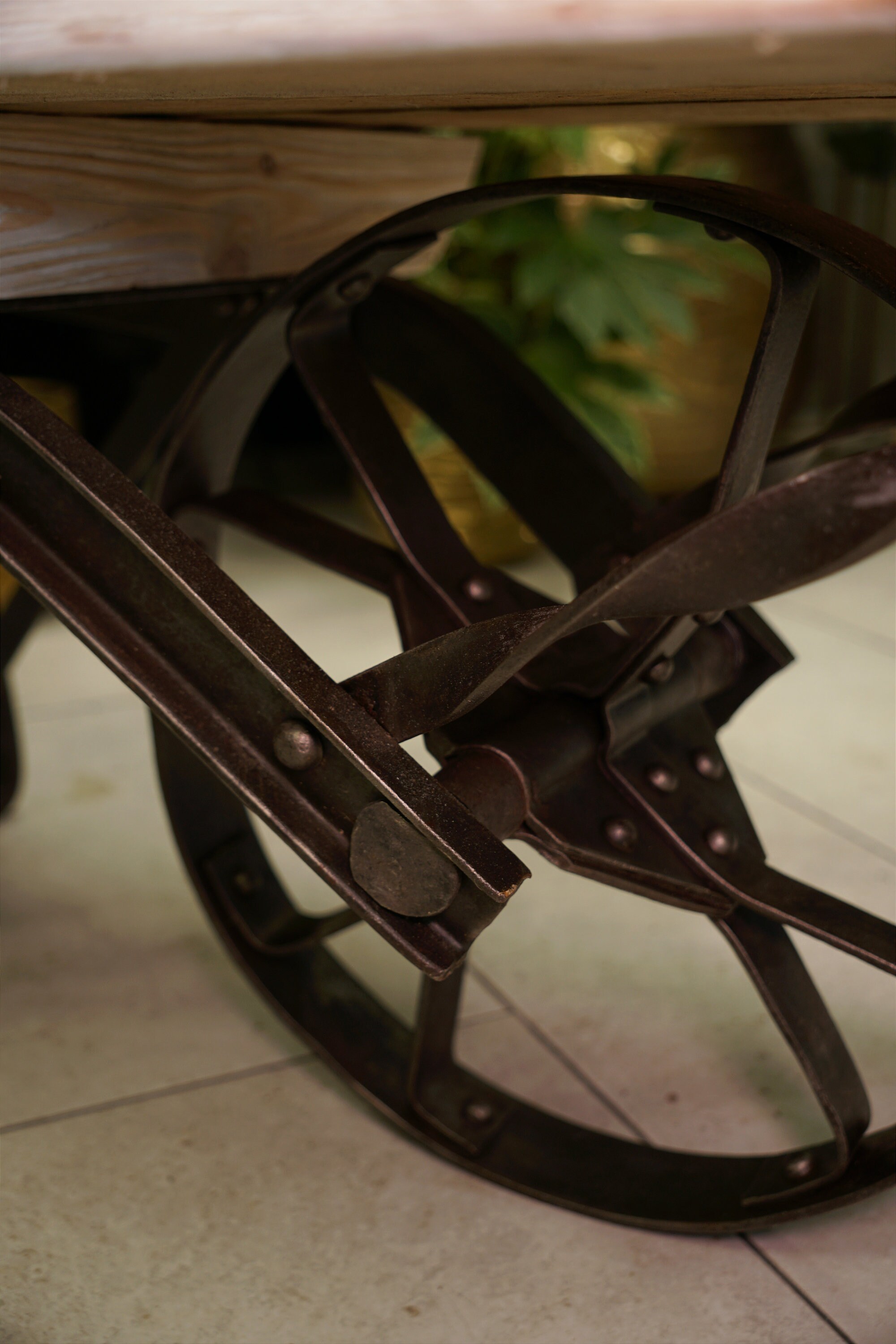 Wheelbarrow Coffee Table | Industrial Coffee Table | Handcrafted ...