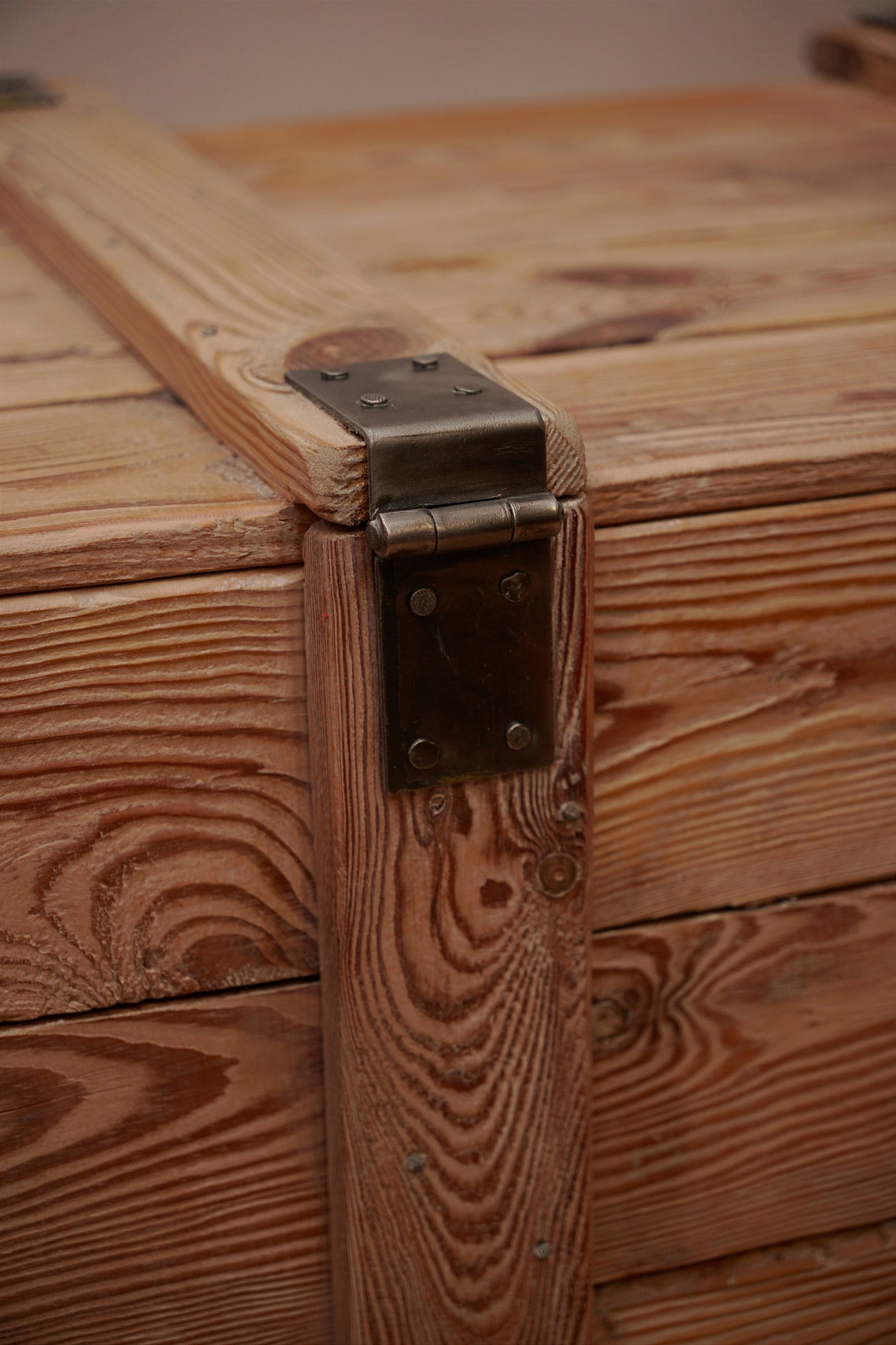 Industrial Coffee Table Wooden Chest Coffee Table Upcycled Small Table ...