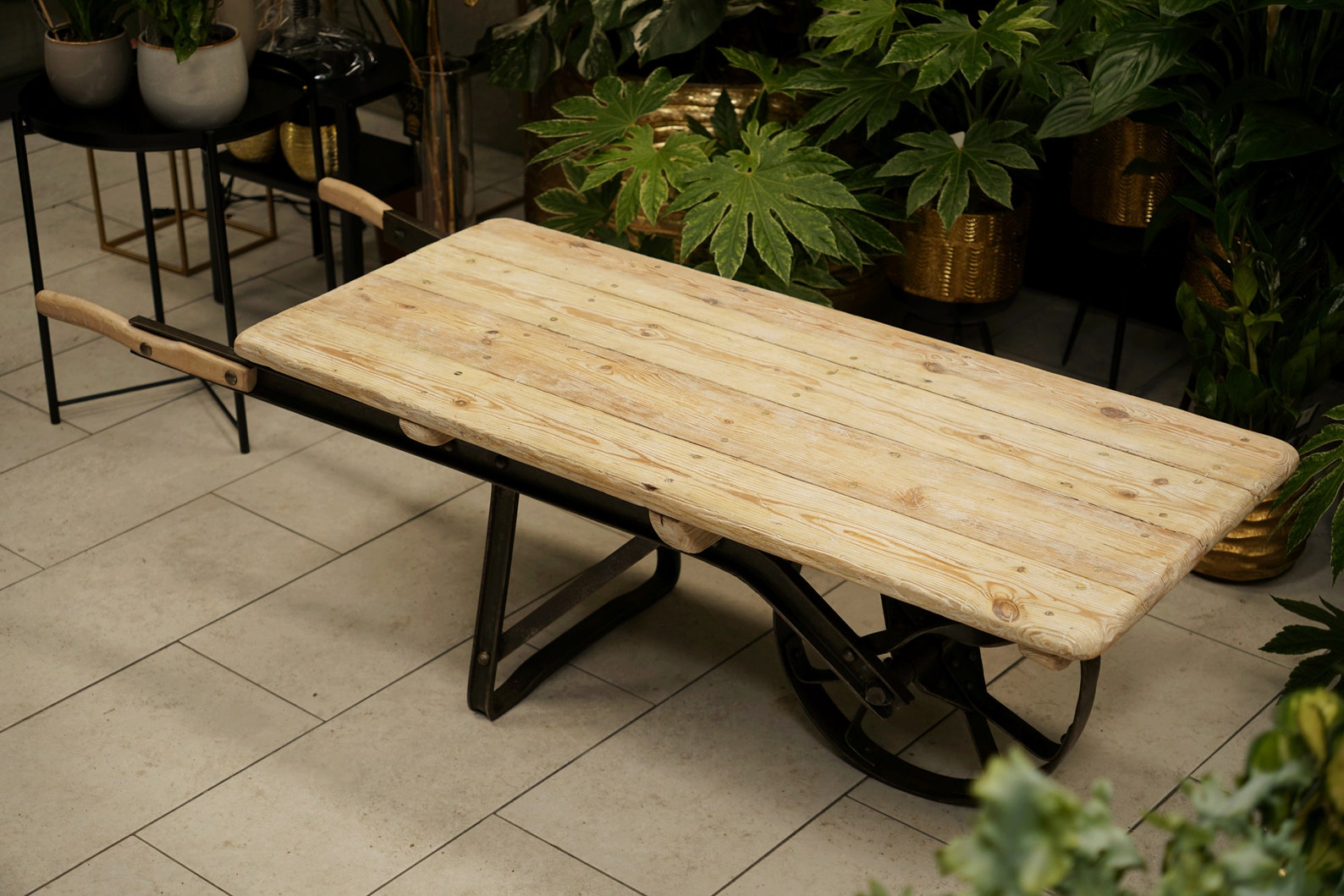 Wheelbarrow Coffee Table | Industrial Coffee Table | Handcrafted ...