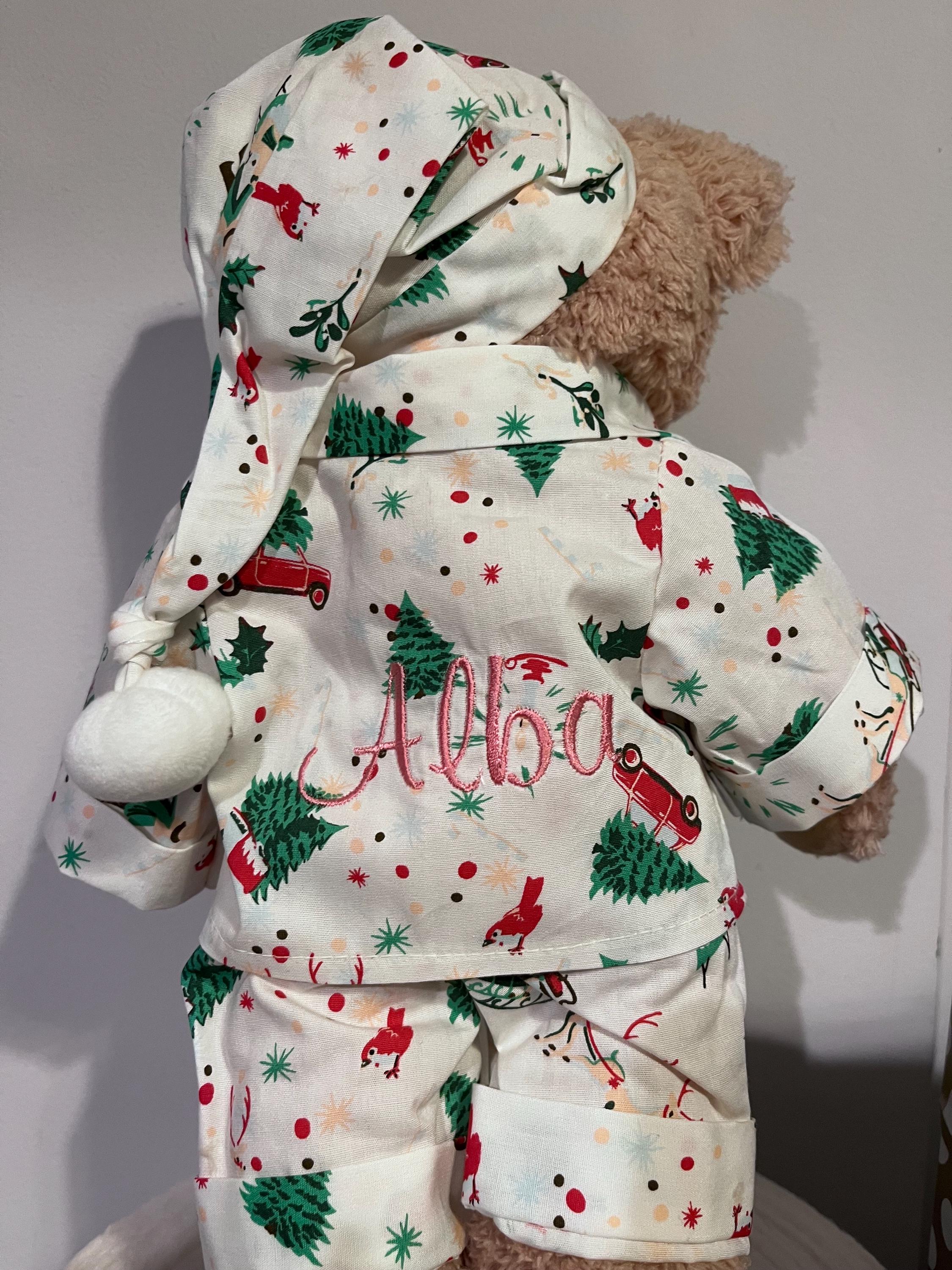 Personalised Supersoft Christmas Teddy Bear, Dressed in Christmas ...