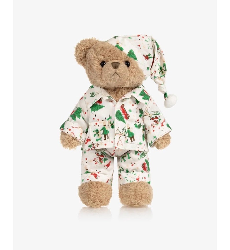 Personalised Supersoft Christmas Teddy Bear, Dressed in Christmas ...
