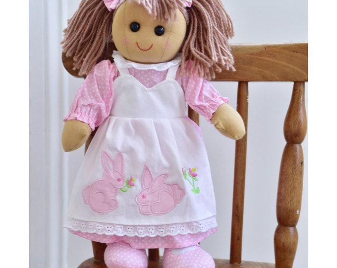 Rag Doll Poppy Personalised With Any Name. 28 Cm Ragdoll Christening ...