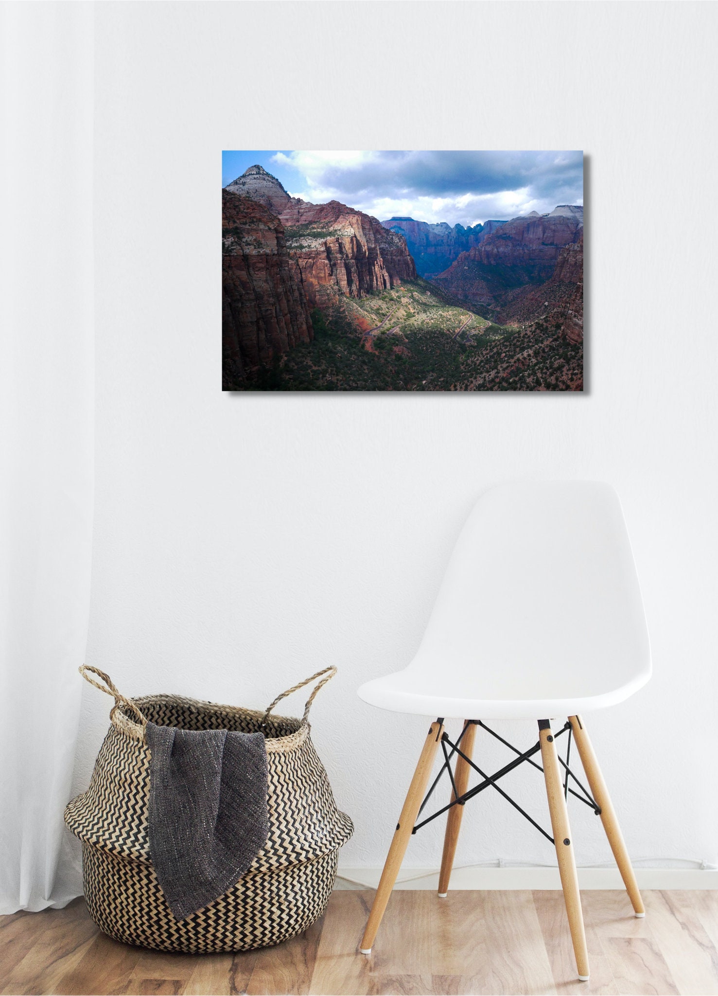 Zion Overlook / Printable Canyon Overlook Rocks Landscape Digital Photo ...